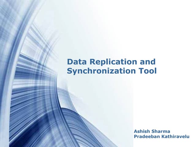 Data Replication And Synchronization Tool Ppt 1311