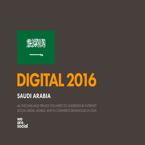 Digital 2016 Saudi Arabia (January 2016) | PDF