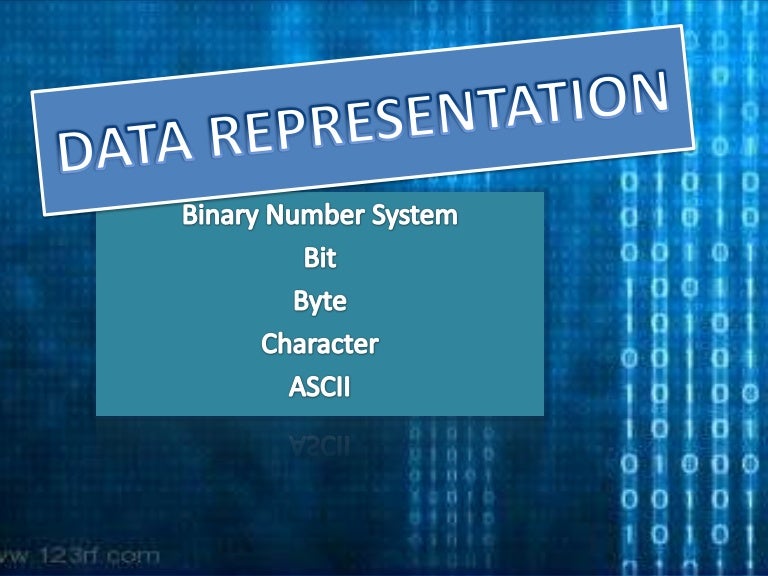 Data Representation data-representation