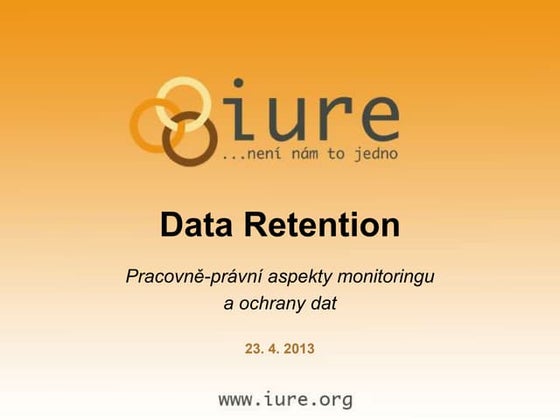 Data retention v ČR | PPT