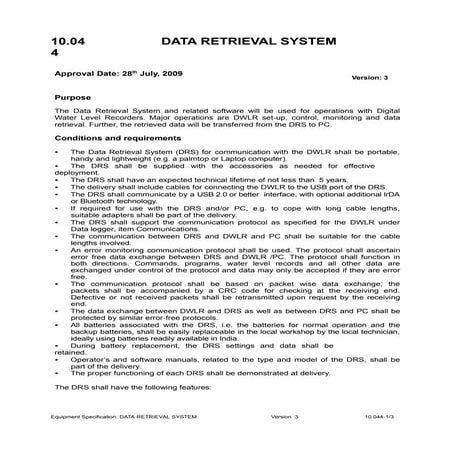 Data retrieval system | DOC | Operating Systems | Computer Software and ...