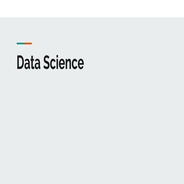 Data Science Intro | PPT