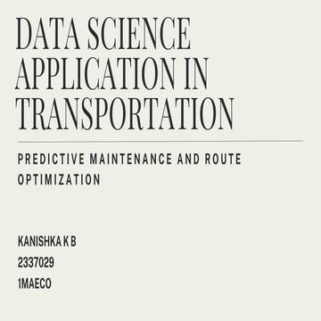 Data Science Application In Transportationpdf 1640
