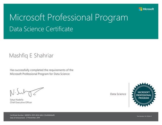 Data science certificate | PPT