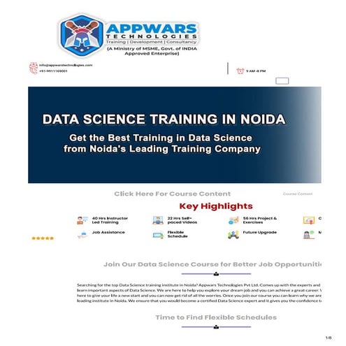 Data Science Course and Data Science Training.pdf