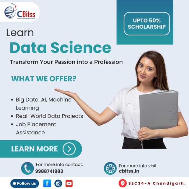 Best Data Science Course in Chandigarh | CBITSS Institute | PDF