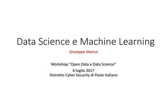 Introduction to Data Science | PPT