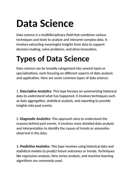 Data Analytics | PPT
