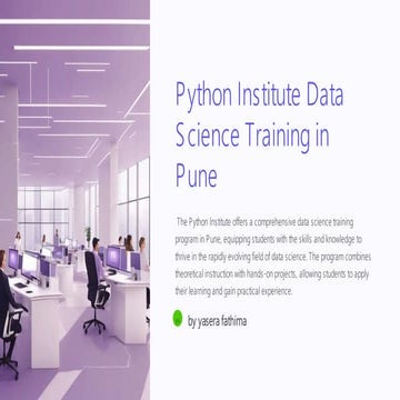 Data Science Python Training Certification Ppt