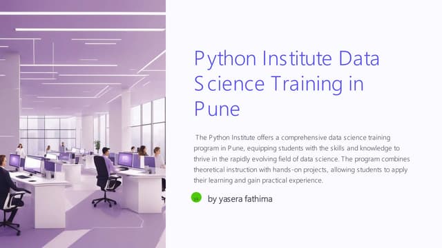 Data Science Python Training Certification Ppt