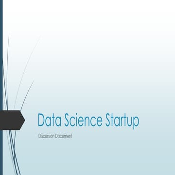 Data Science Unit Introduction Ppt