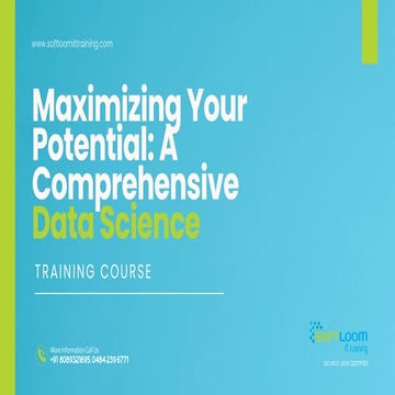 Maximizing Your Potential: A Comprehensive Data Science Training Course ...