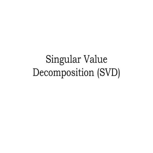 Image compression using singular value decomposition | PPT