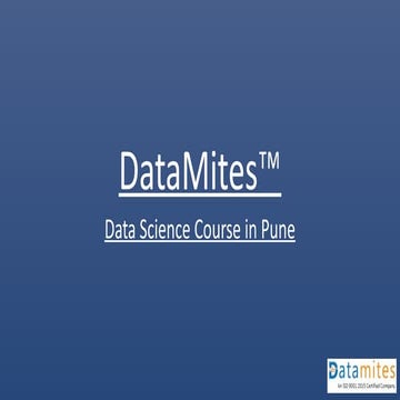 Data Science Training in Pune with placement | PPTX