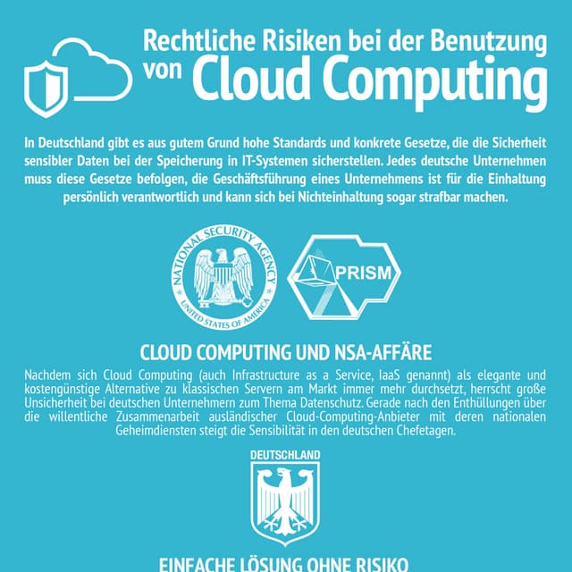 Rechtliche Risiken bei der Benutzung von Cloud Computing | PDF