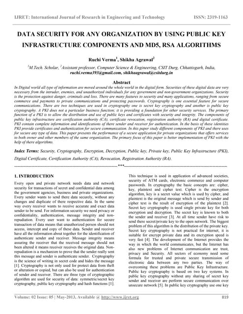 Public key infrastructure | PPTX