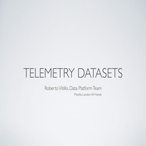 Telemetry Datasets | PDF