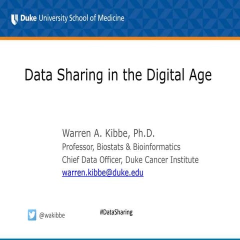 Data sharing Webinar March 2019 | PPT