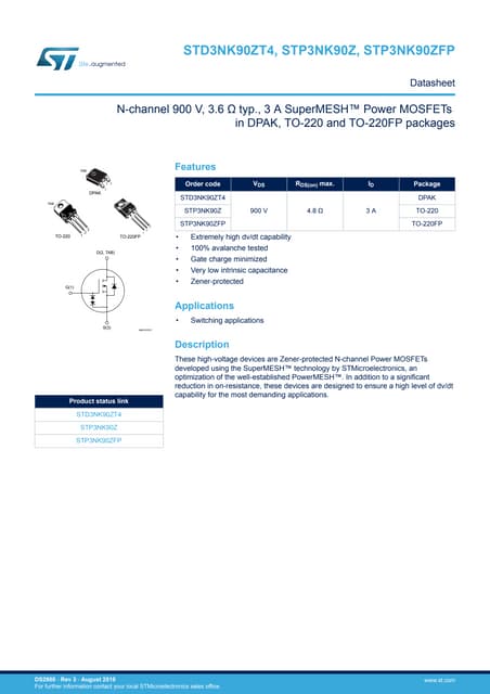 Original N-CHANNEL MOSFET MMF60R360PTH 60R360 11A 600V TO-220F New Magnachips | PDF