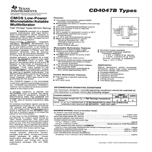 Datasheet 4047 | PDF