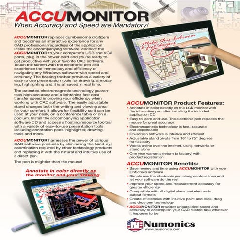Numonics AcuMonitor | PDF | Computer Peripherals | Computing