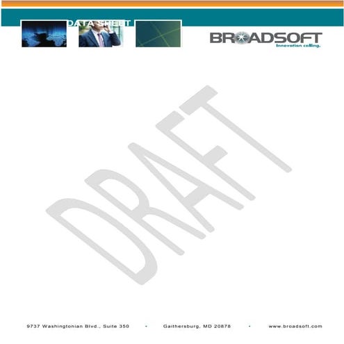 Data sheet broad works call center | PDF