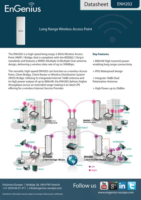 Datasheet EnGenius EnStation2 | PDF