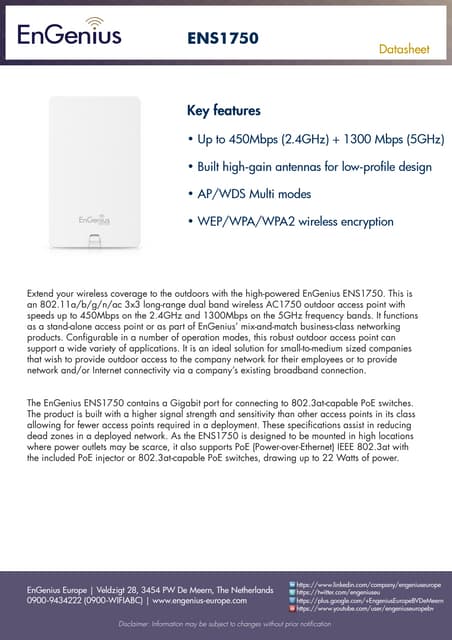 Datasheet ESR300 | PDF