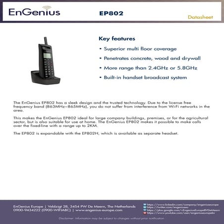 Datasheet EP802 | PDF