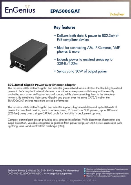 Datasheet EPE4818 | PDF | Computer Networking | Computing
