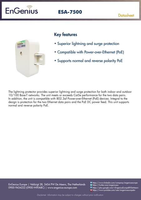 Datasheet EPA2406FP | PDF | Computer Networking | Computing