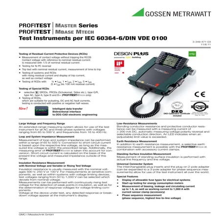 Datasheet profitest mbase_mtech (1) | PDF