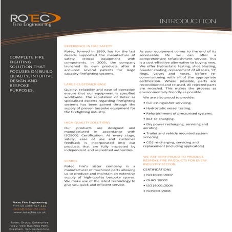 Rotec Fire Engineering | PDF