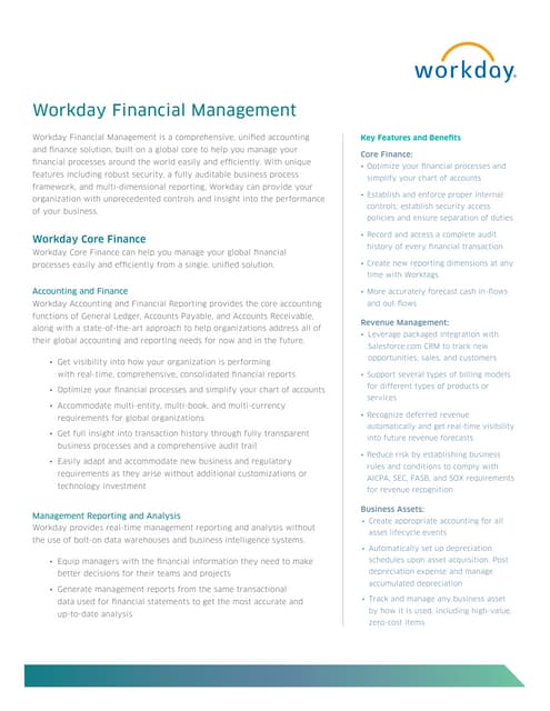Workday Payroll Datasheet | PDF