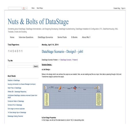 Data stage scenario design3 - job1 | PPT