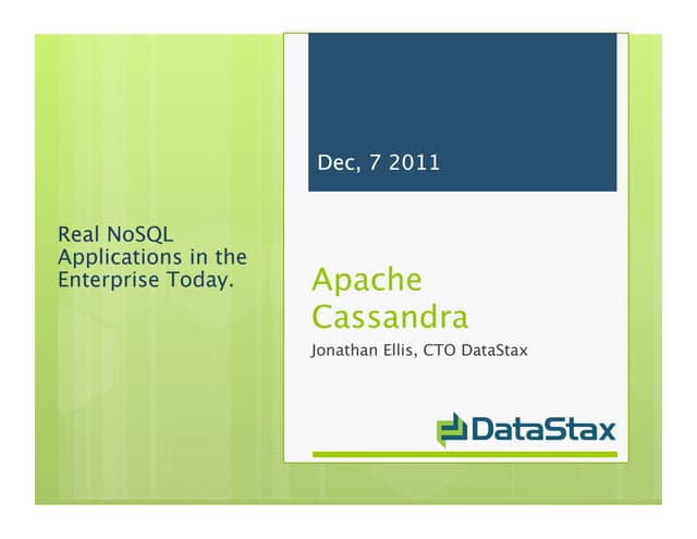 Datastax Geeknet Webinar Apache Cassandra Enterprise Nosql Ppt