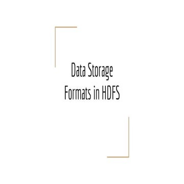 Data Storage Format In Hdfs Pptx Computing Technology And Computing 