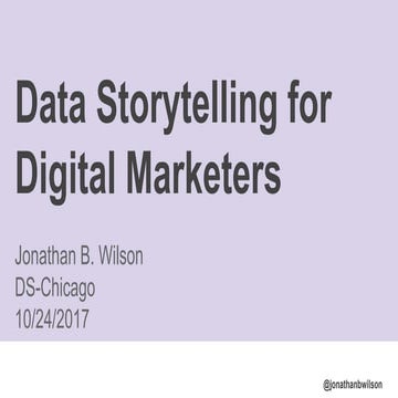 Data Storytelling for Digital Marketers | PPTX