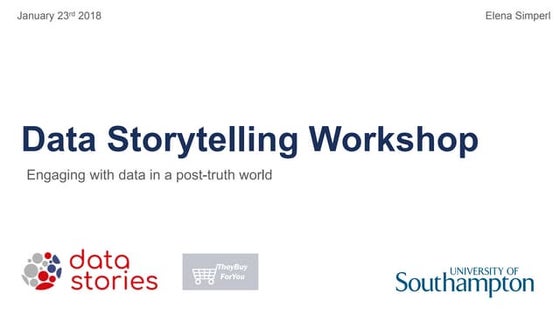 The Joy of Data Driven Storytelling | PPT