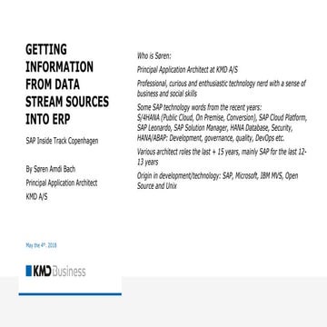 Datastreams into erp | PPT