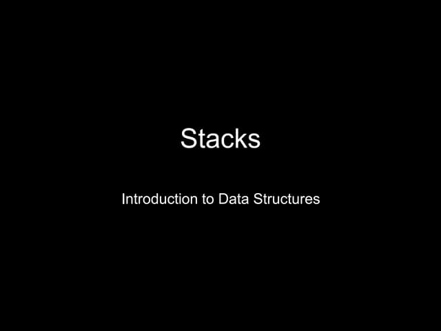 Data Structure Stack Pptx