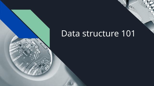 Data Structure - Elementary Data Organization | PPTX