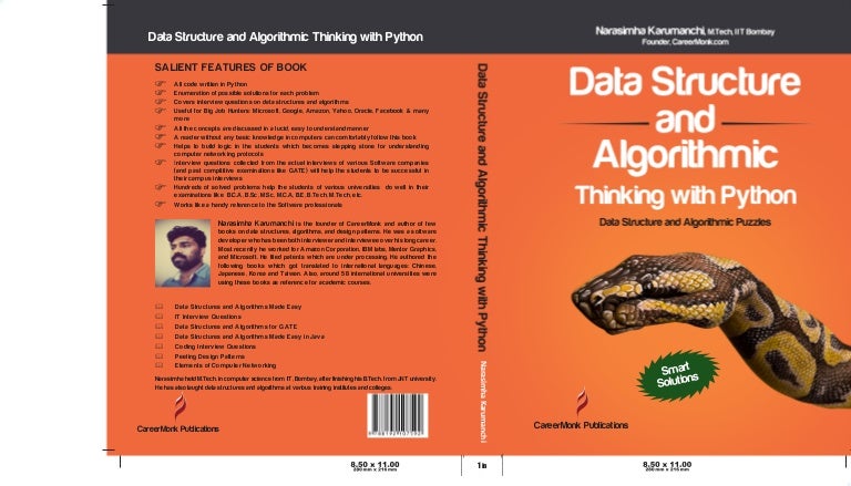 Data Structure And Algorithmic Thinking With Python Cover