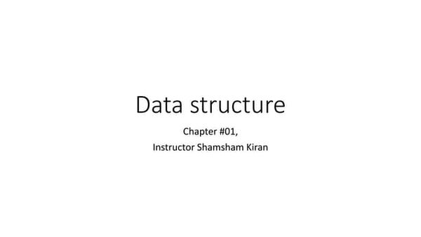 Data Structure And Algorithmpptx