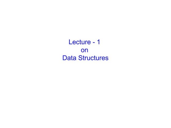 Data Structures And Algorithm Module 1pptx 6951