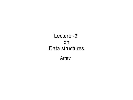 Data structures Lecture no.6 | PPT
