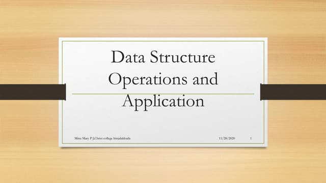 Data Structure Operations Ppt 0134