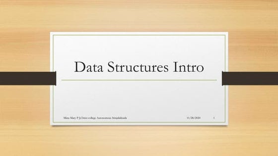 Data structure operations | PPT
