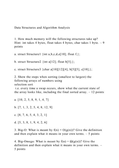 Data Structures And Algorithms Analysis Pdf