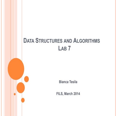 Data Structures And Algorithms Lab7 Ppt 9692